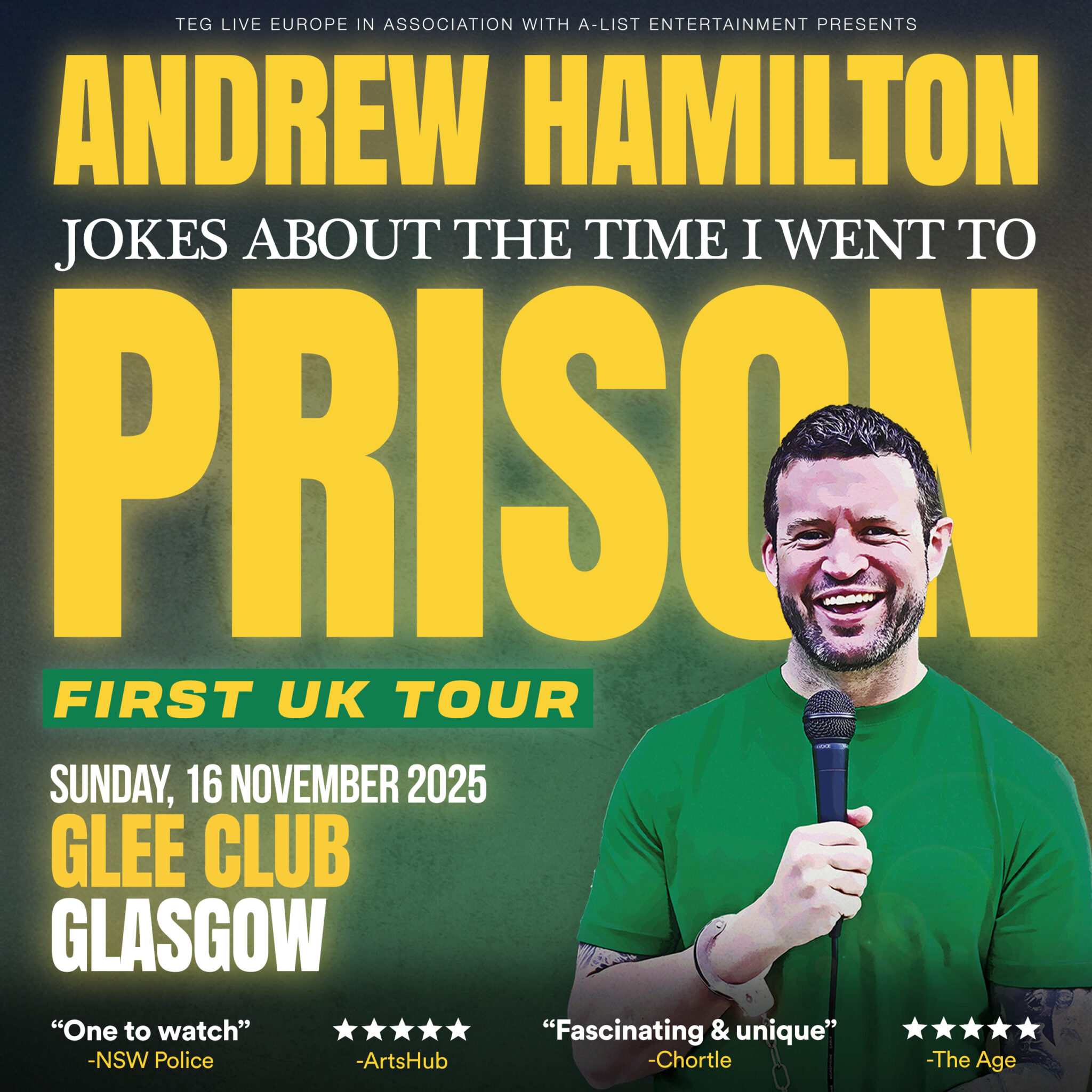 Glasgow Comedy | The Glee Club - Weekend Comedy & Comedy Tours